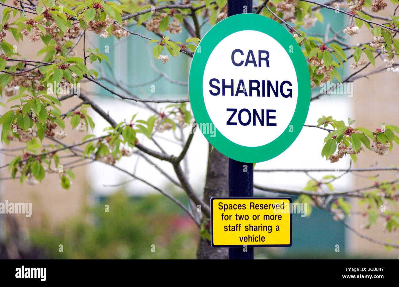 Royalty free photograph of car sharing scheme sign UK Stock Photo - Alamy