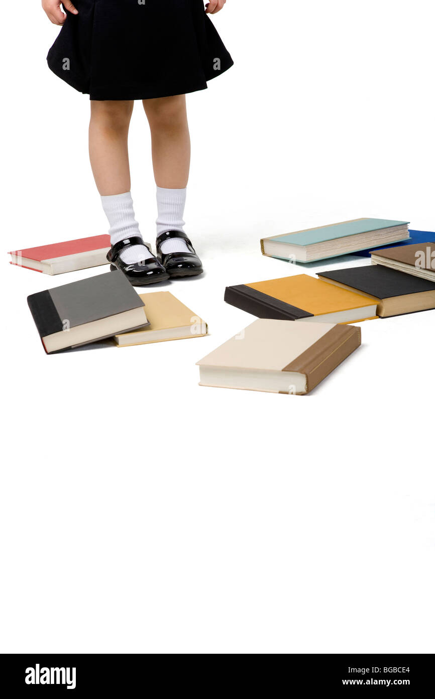 Girls feet books hi-res stock photography and images - Alamy