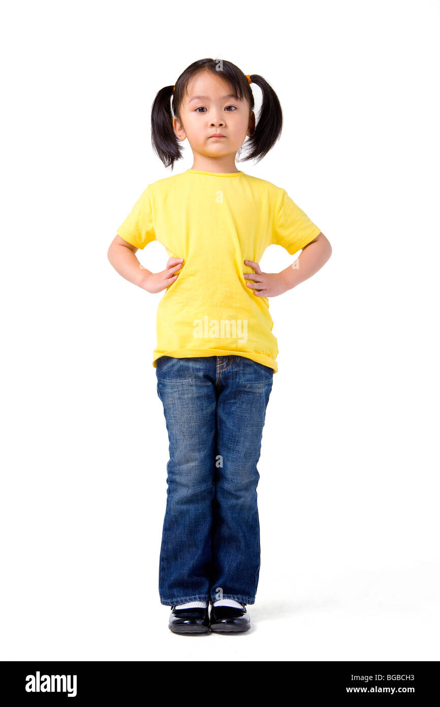 Chinese child stands Cut Out Stock Images & Pictures - Alamy