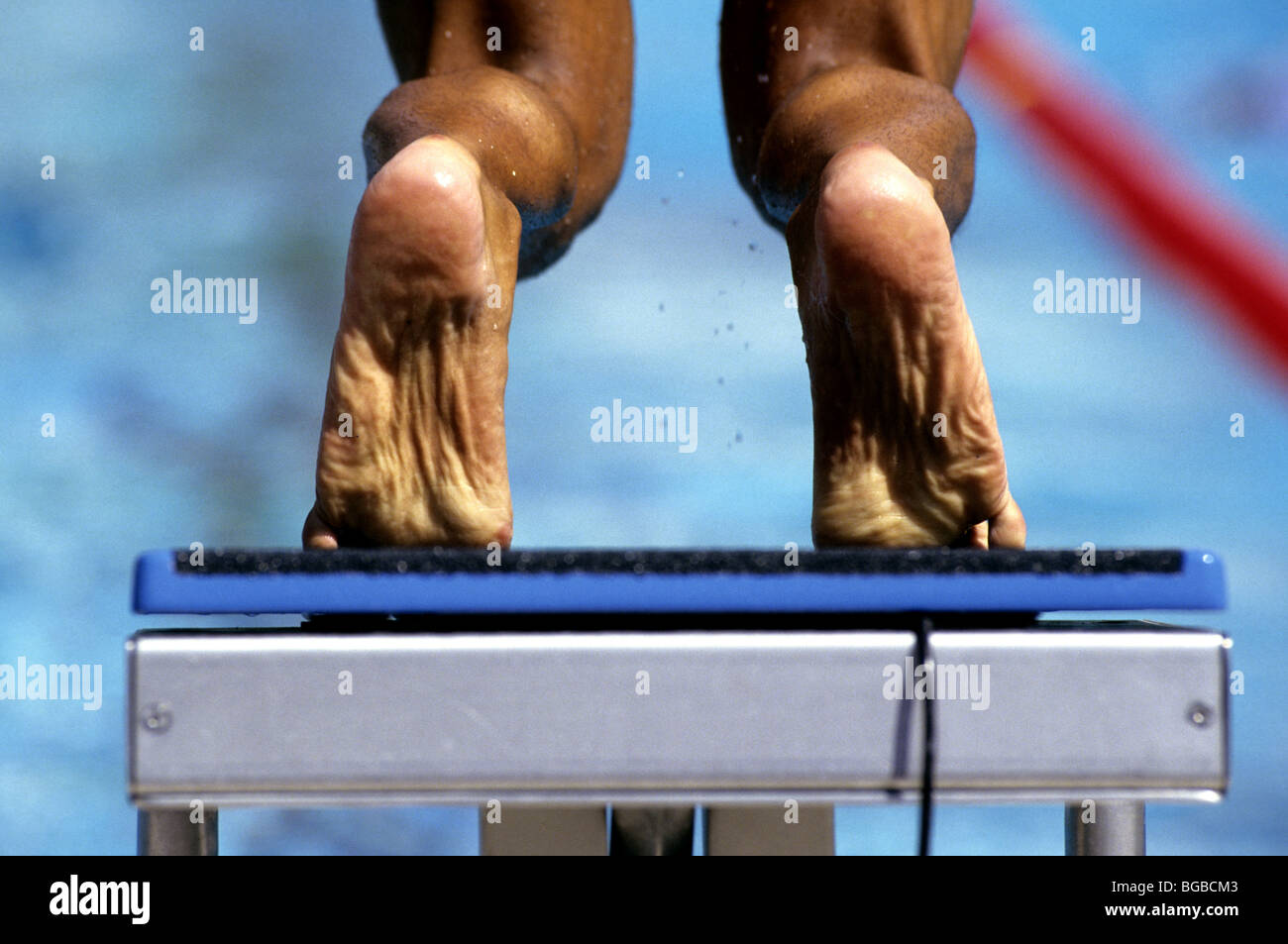 Diving board feet hi-res stock photography and images - Alamy