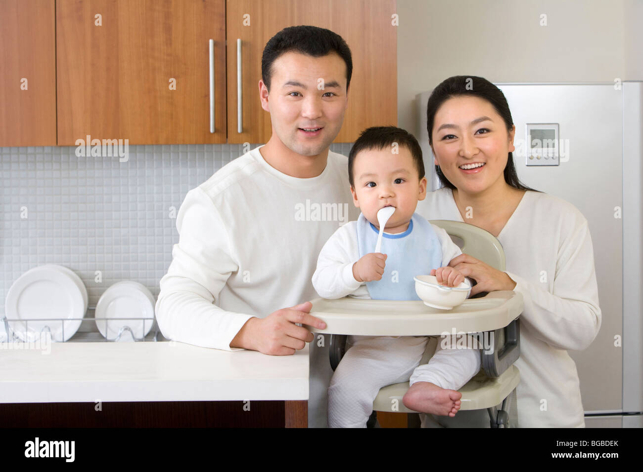 Three child family in china hi-res stock photography and images - Alamy