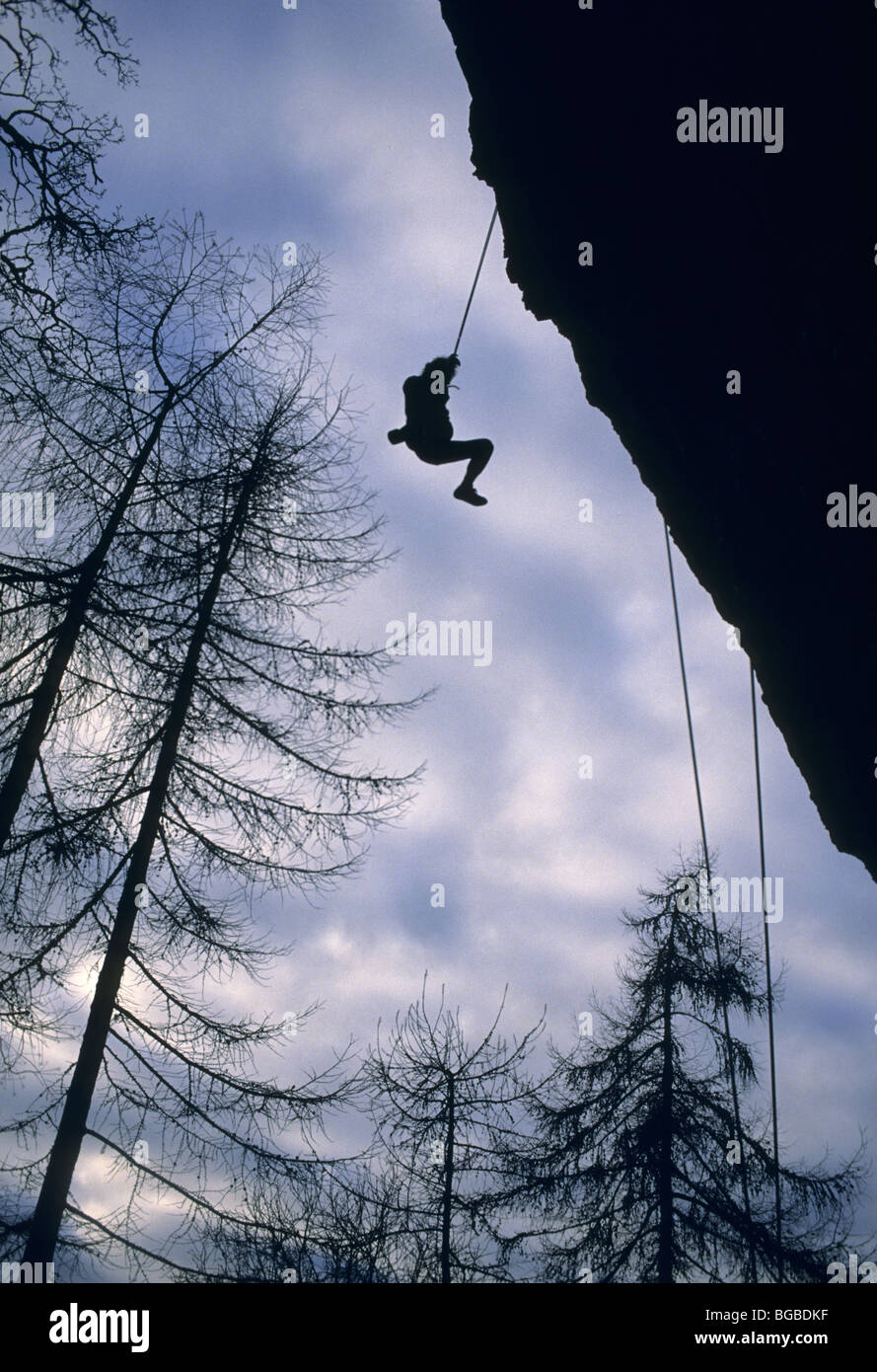 Abseiling Silhouette High Resolution Stock Photography and Images - Alamy