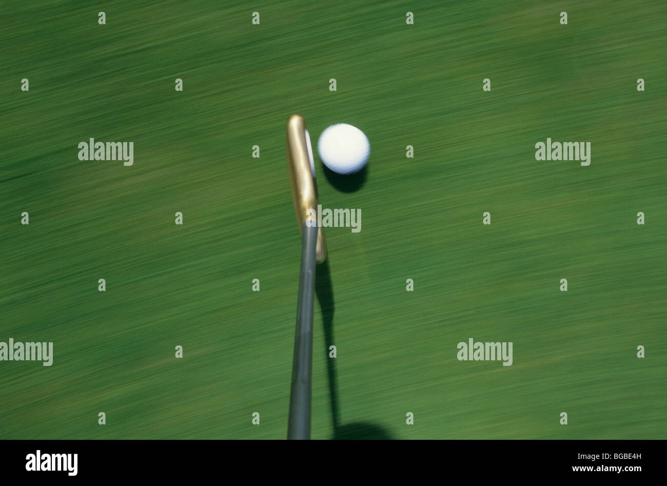 Overhead view golf club strike hi-res stock photography and images - Alamy