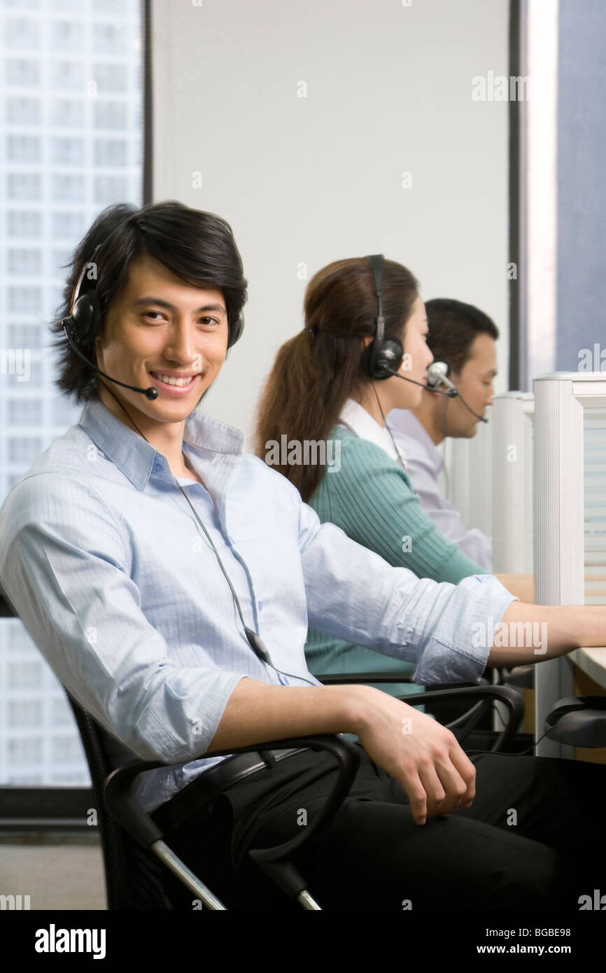 Call center team Stock Photo - Alamy