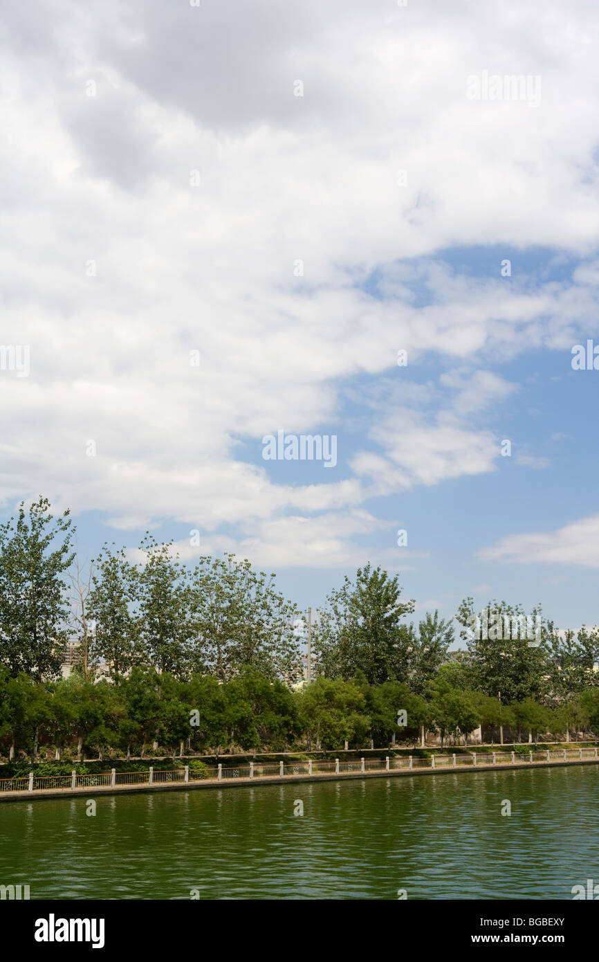 Blue Sky and Canal Stock Photo - Alamy