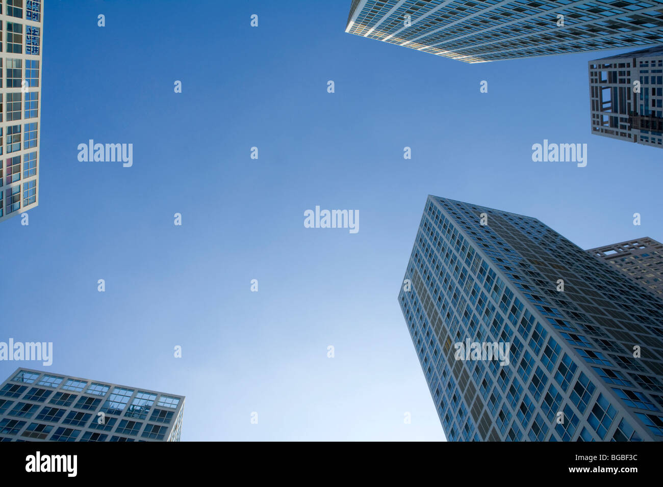 Cityscape From Low Angle Stock Photo - Alamy
