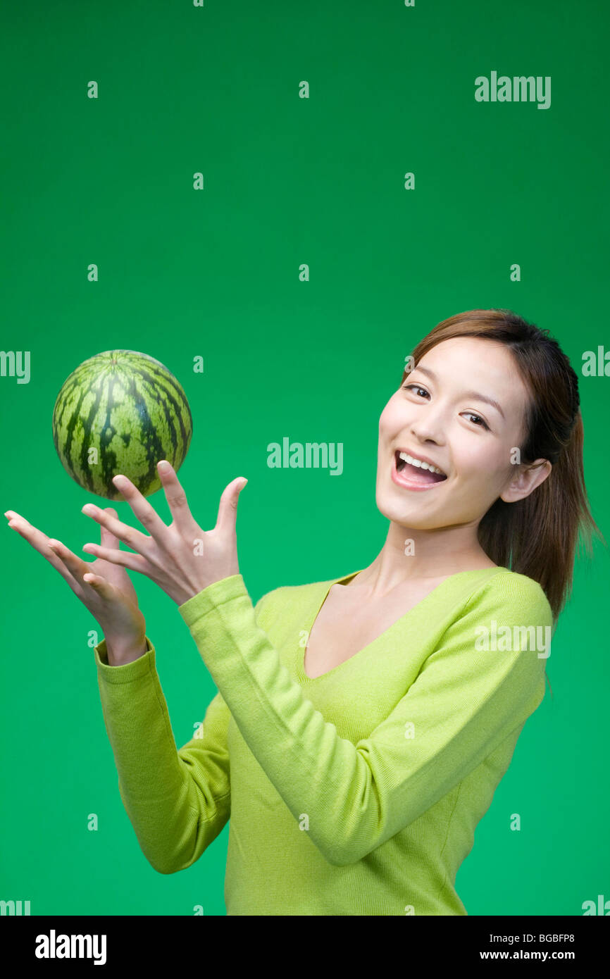 Throwing watermelon hi-res stock photography and images - Alamy
