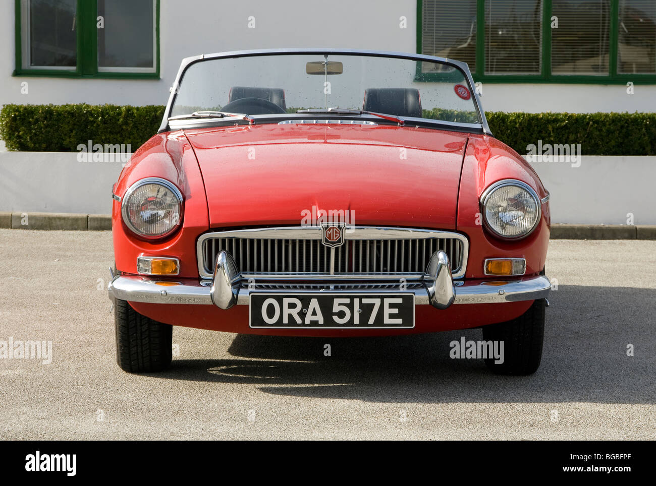 Red MGB classic British open red sports car Stock Photo - Alamy