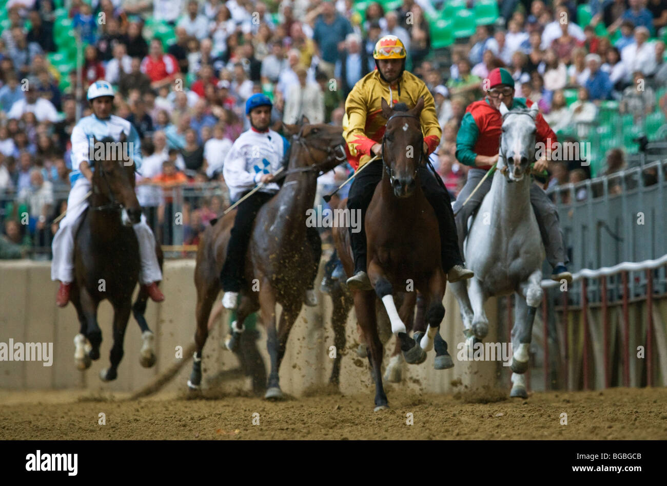 Palio Piedmont Italy Italian horse race jockey Stock Photo - Alamy