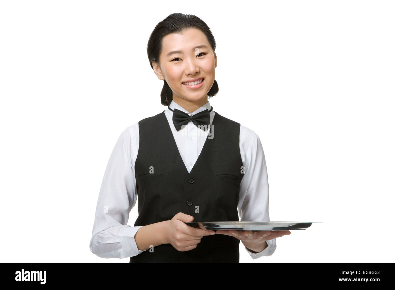 Smiling Service Staff Stock Photo - Alamy