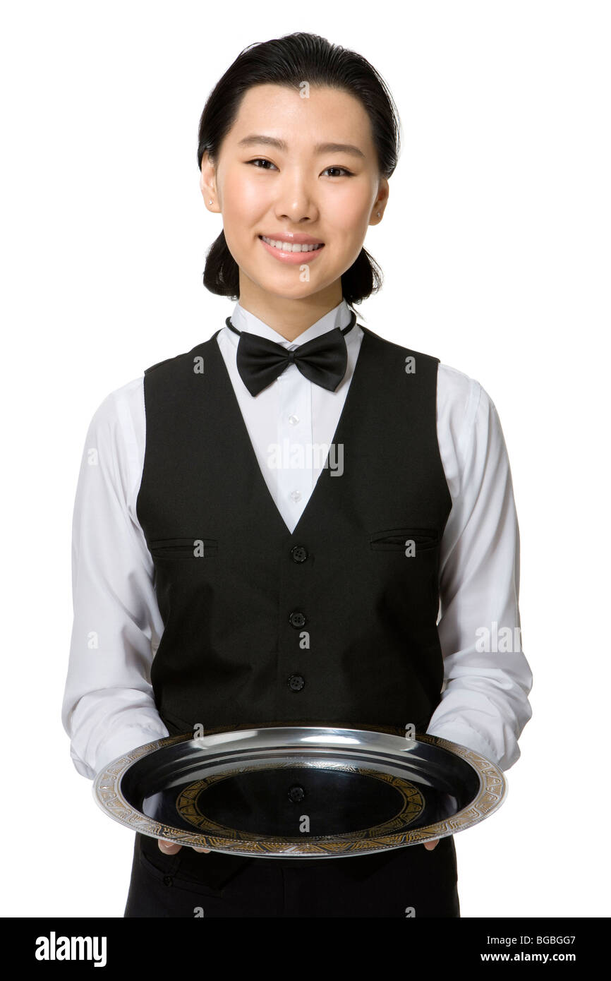 Smiling Service Staff Stock Photo - Alamy