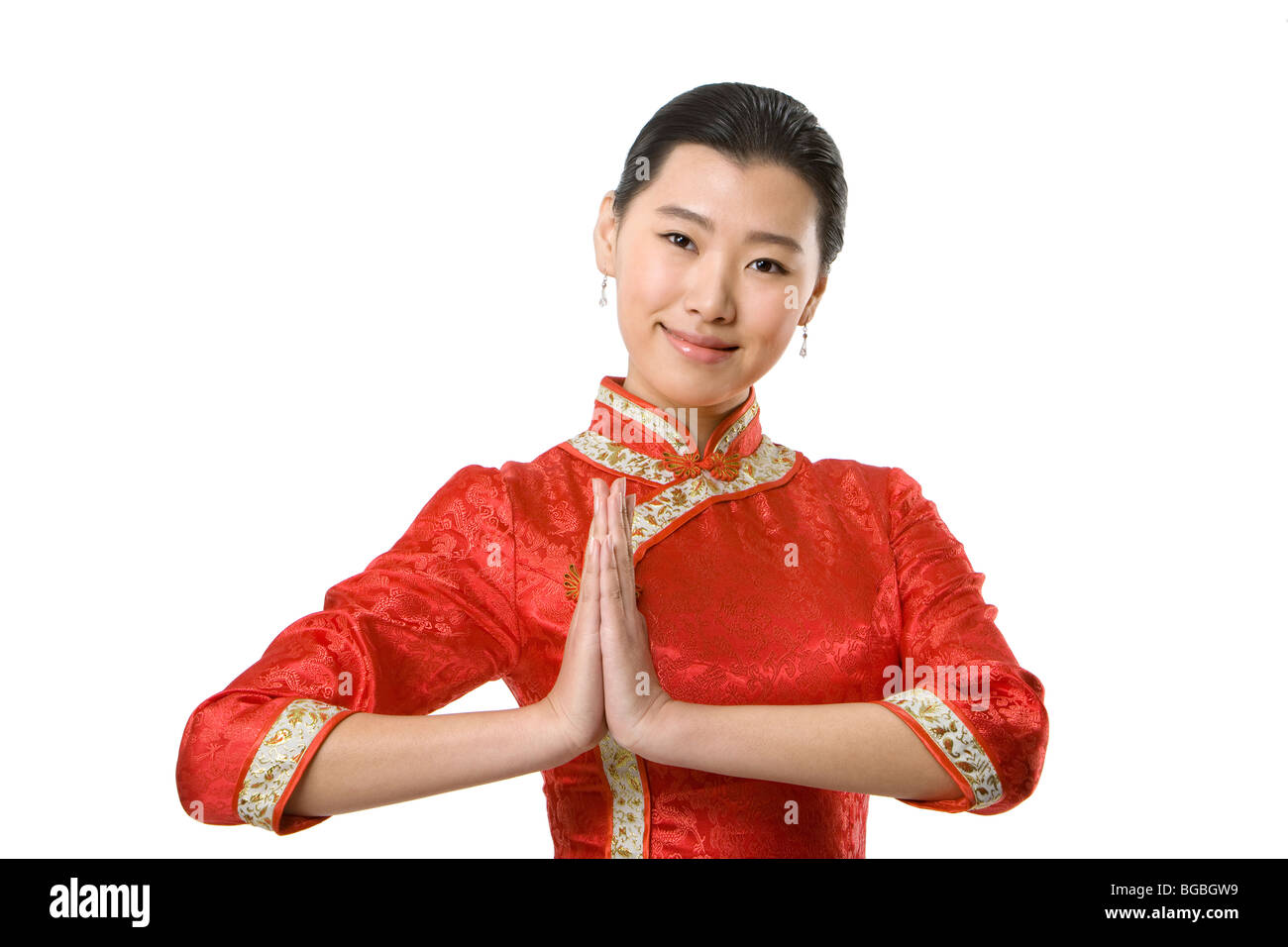 Smiling Service Staff Stock Photo - Alamy