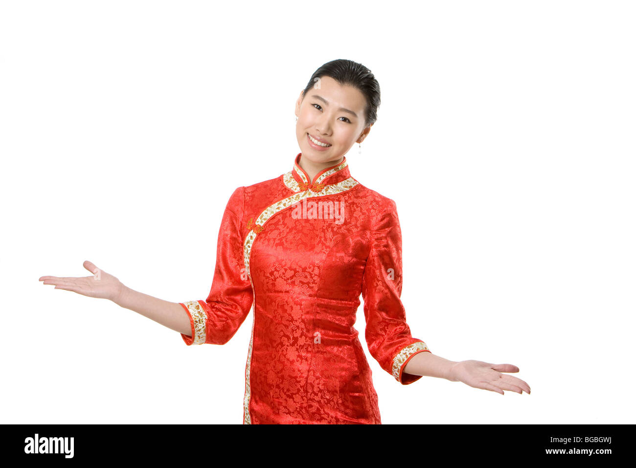 Smiling Service Staff Stock Photo - Alamy