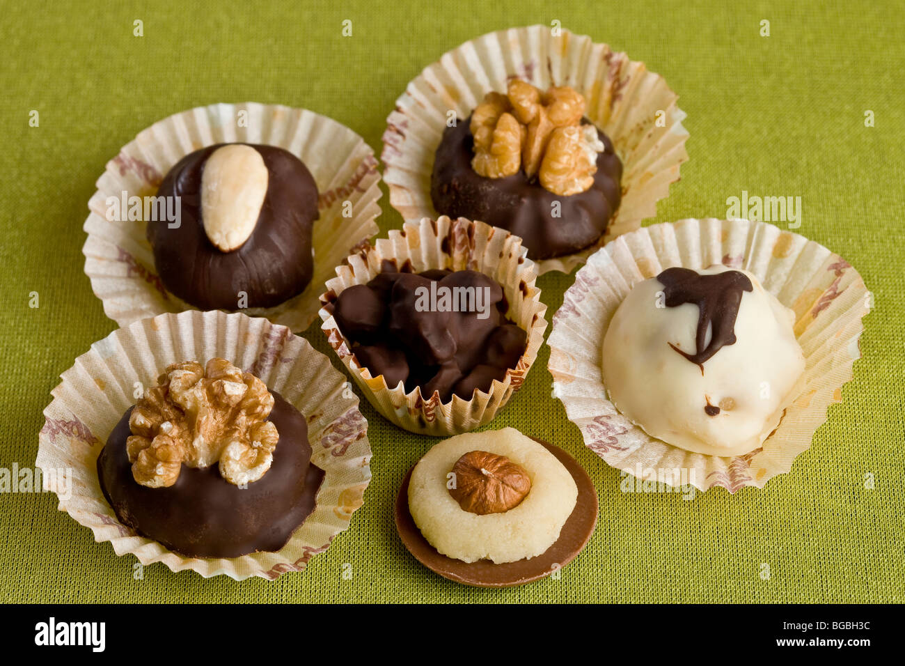 Home made assorted chocolate Stock Photo - Alamy