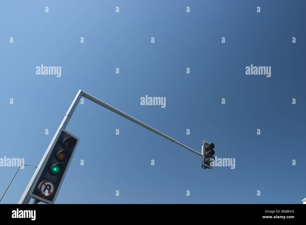 Traffic lights at Sunbury Cross UK Stock Photo - Alamy