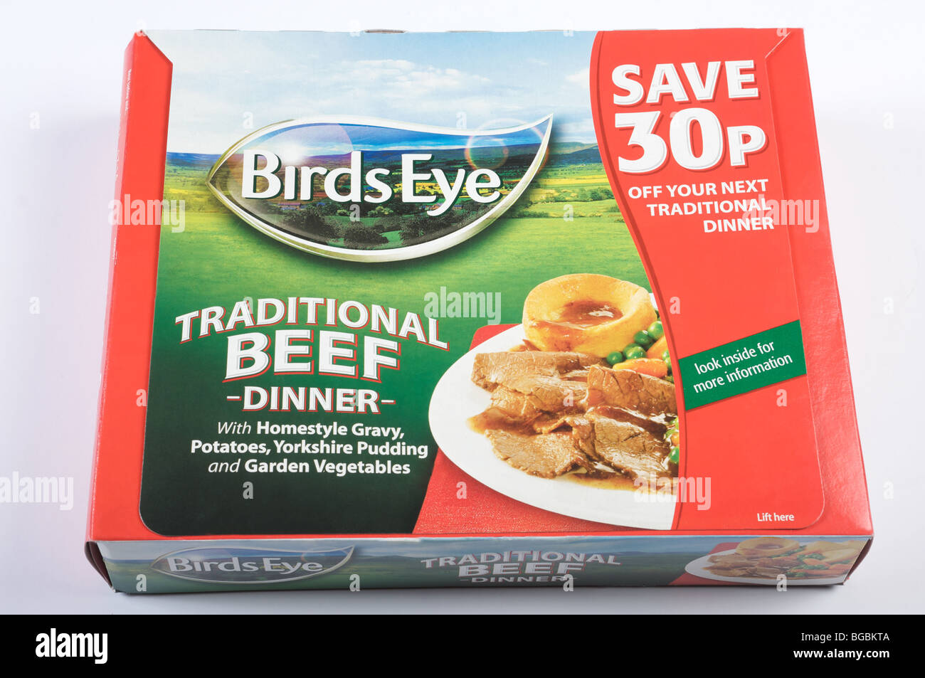 Birds Eye traditional beef ready meal Stock Photo - Alamy
