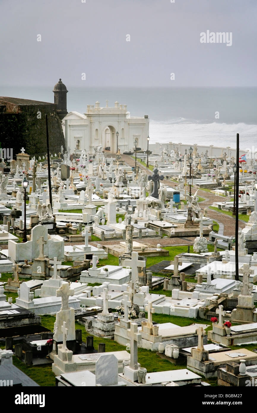 The cemetery at El Morro in Old San Juan Puerto Rico Stock Photo - Alamy