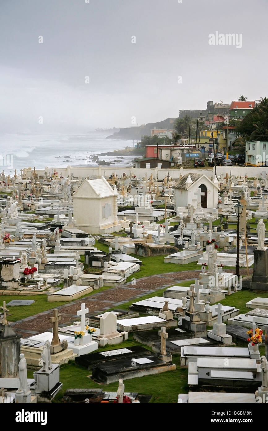 The cemetery at El Morro in Old San Juan Puerto Rico Stock Photo - Alamy