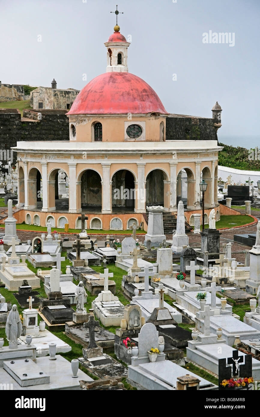 The cemetery at El Morro in Old San Juan Puerto Rico Stock Photo - Alamy