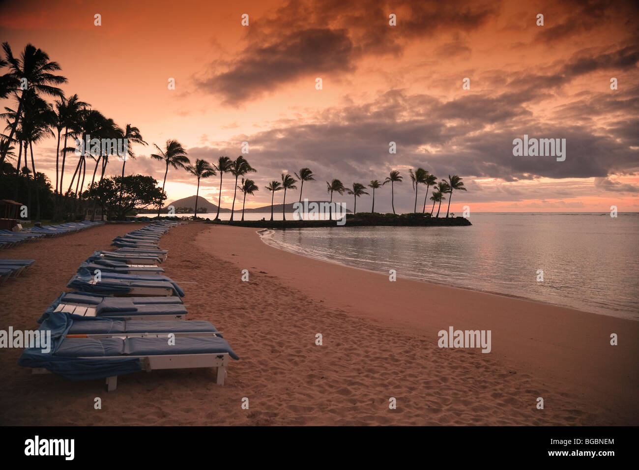 Kahala Beach, Oahu Stock Photo - Alamy