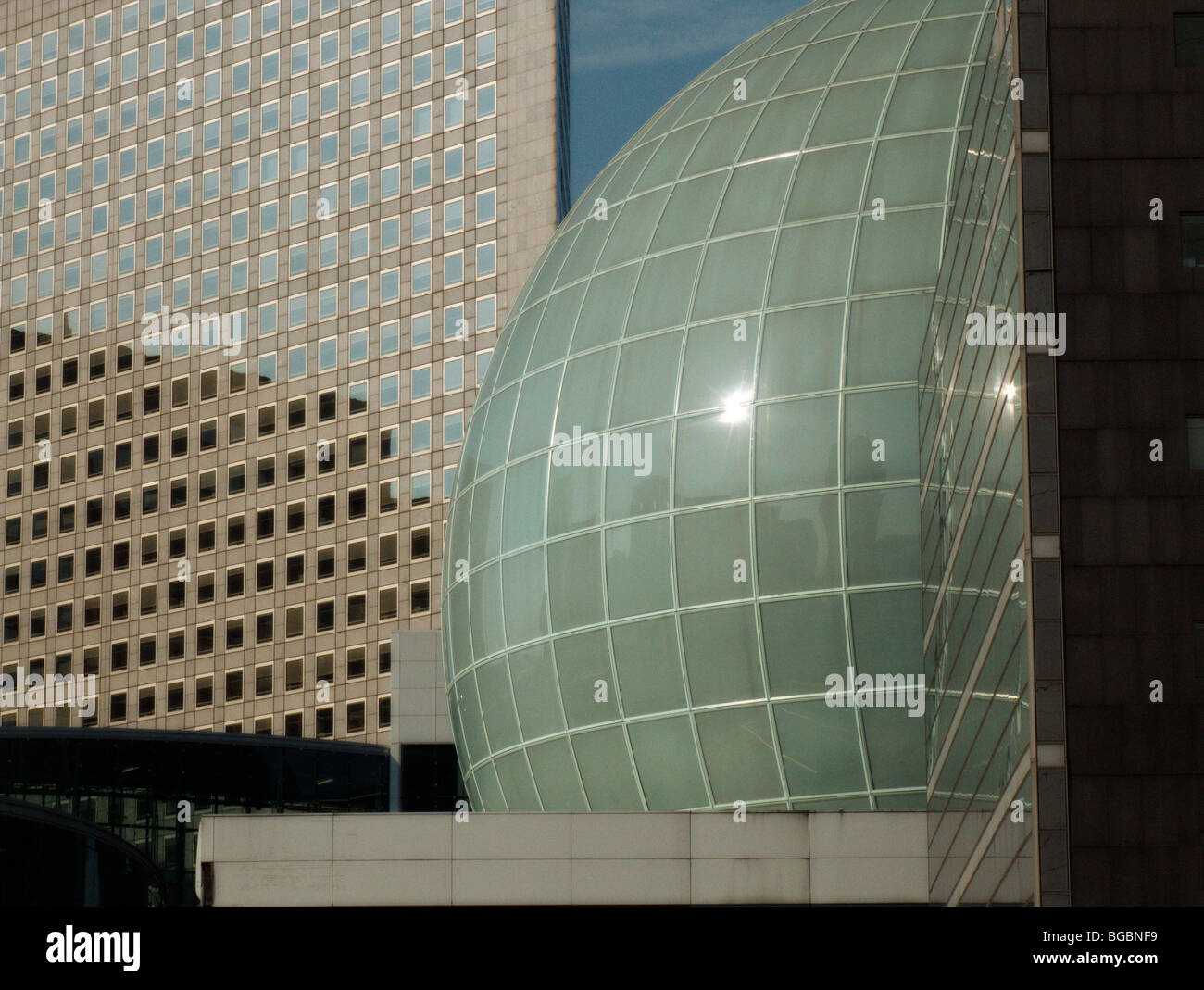 La Défense dome IMAX building. La Défense (major business district of ...