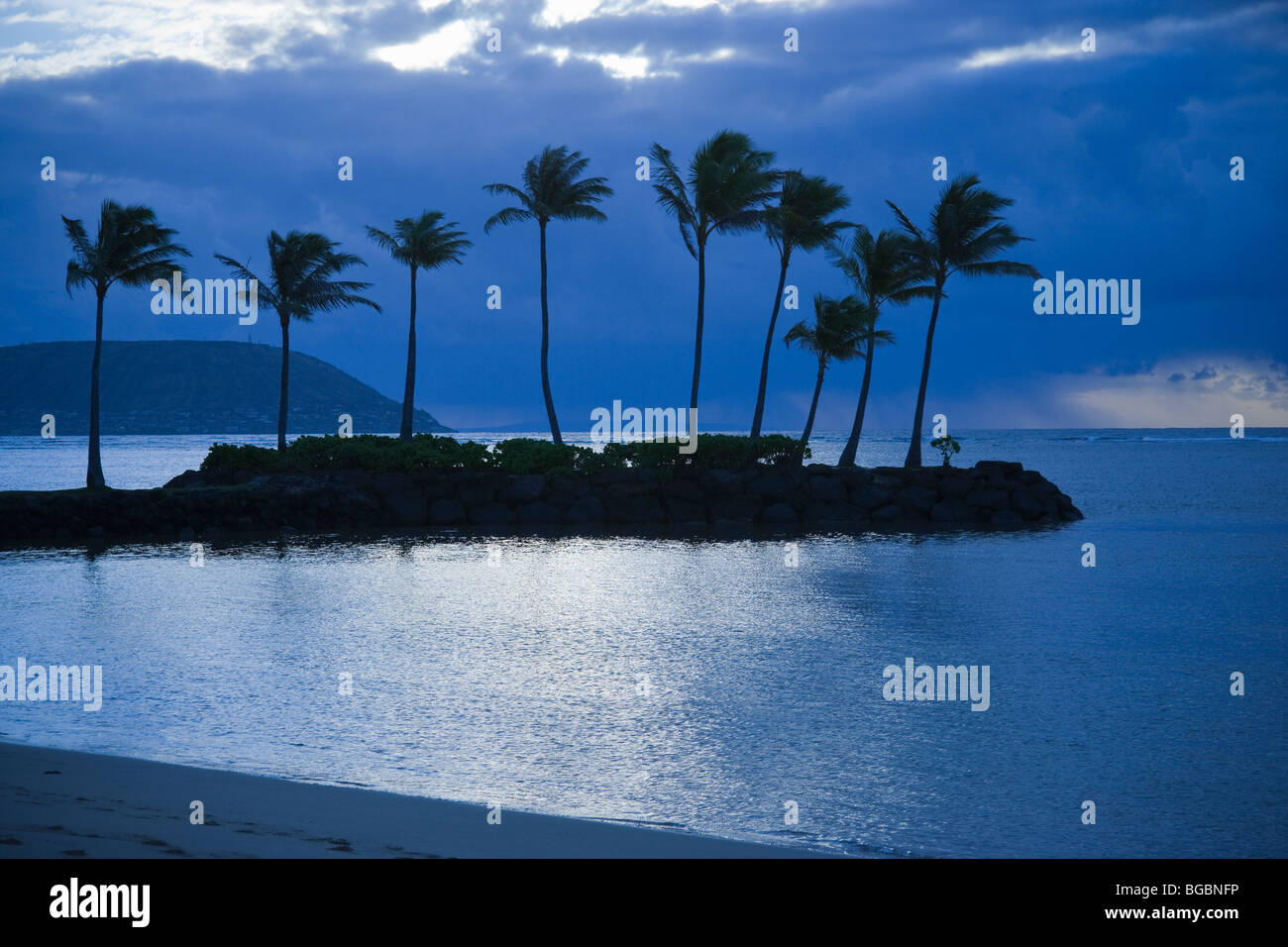Kahala Beach, Oahu Stock Photo - Alamy