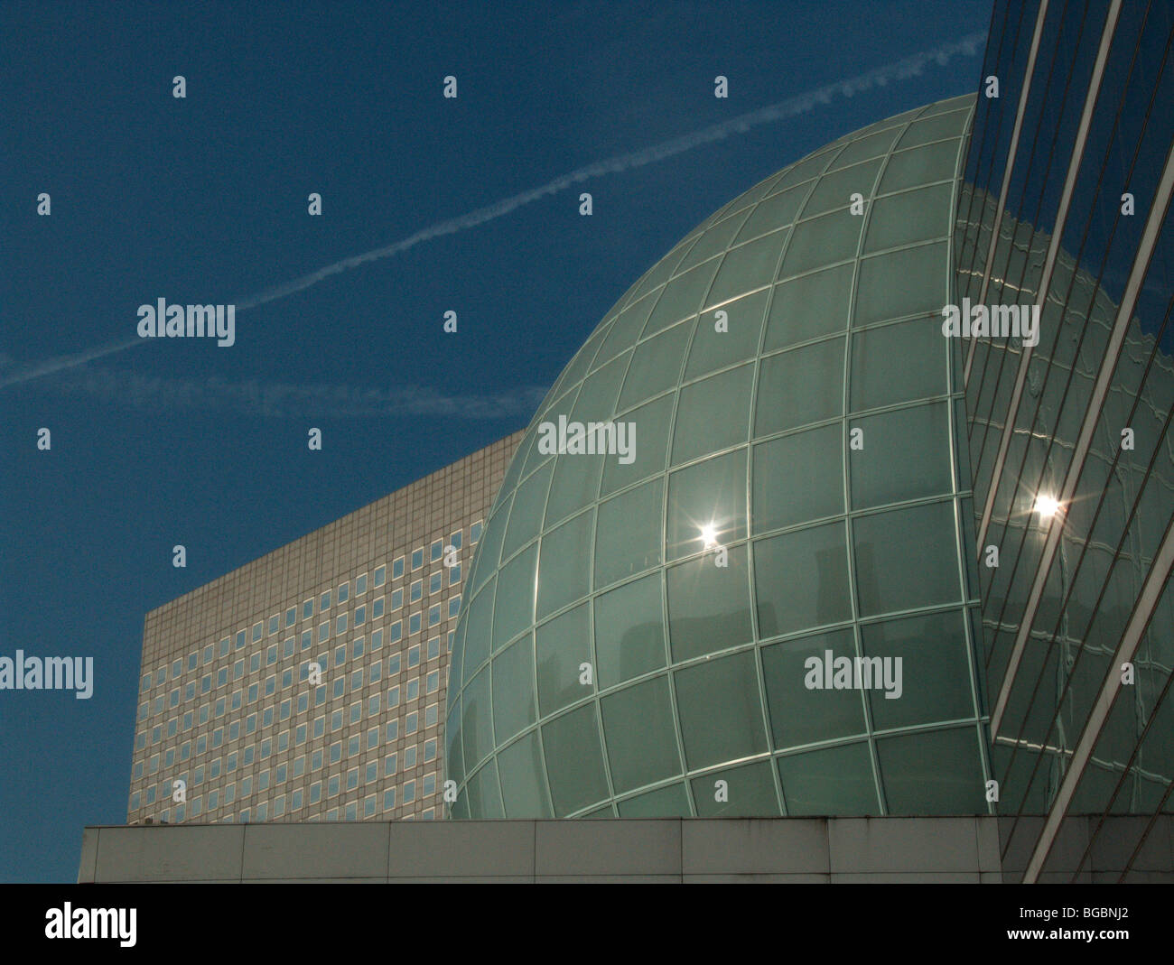 La Défense dome IMAX building. La Défense (major business district of ...