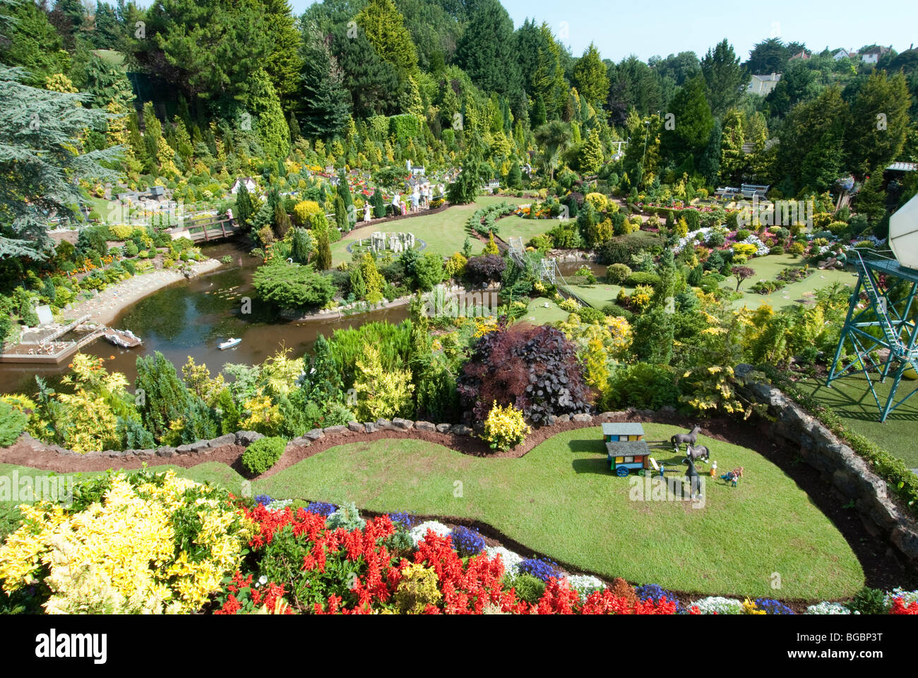 Model village with lots of trees Stock Photo - Alamy