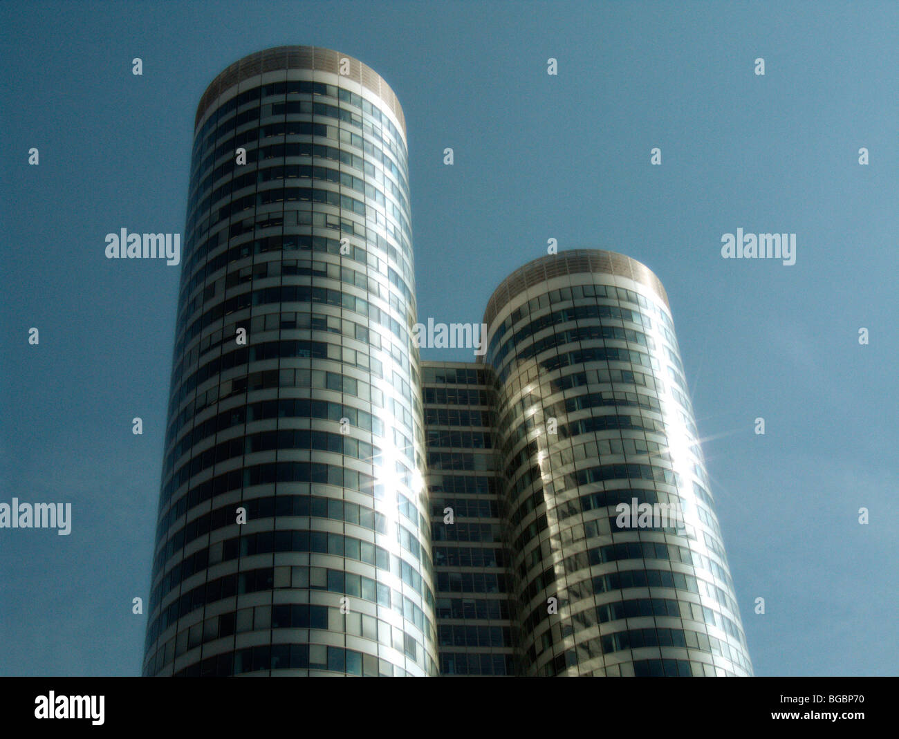 Coeur Défense building. La Défense, major business district of Paris ...