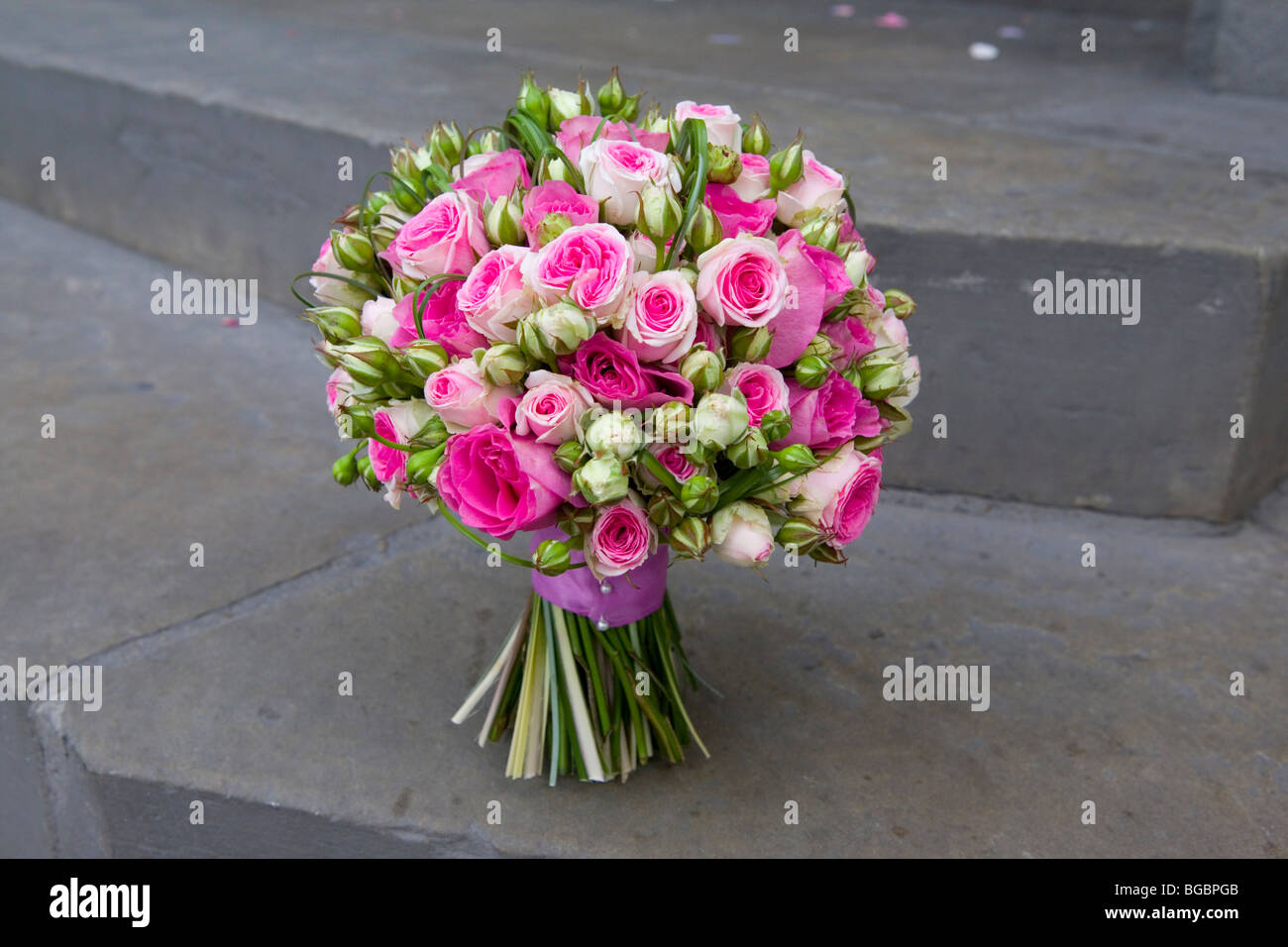 Pink Rose Bouquet Stock Photo - Alamy