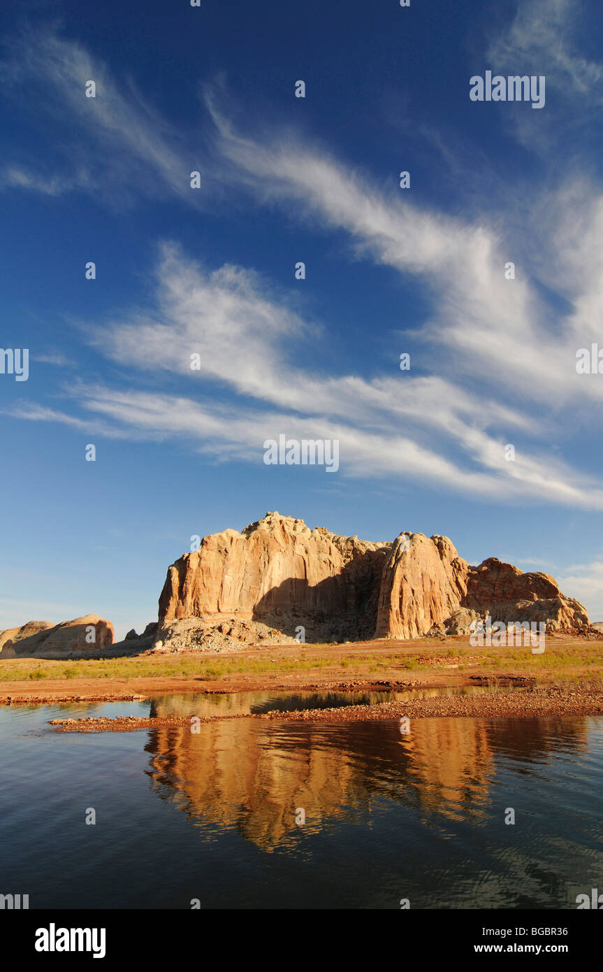 Castle Rock, Lake Powell, Glen Canyon, Arizona, United States Stock ...