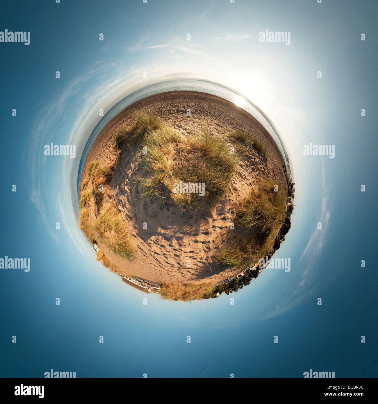 Sand dunes Exmouth Devon UK Stock Photo - Alamy
