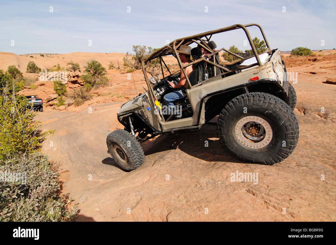 Jeep on the Slickrock Trail, Moab, Utah, USA Stock Photo - Alamy