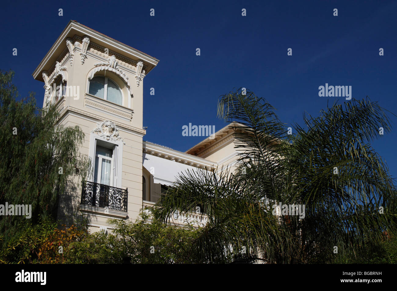 Villa of the princely family Grimaldi in the old town, Principality of ...
