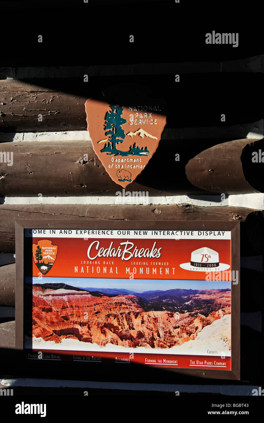 Visitor center, Cedar Breaks National Monument, Dixie National Forest ...