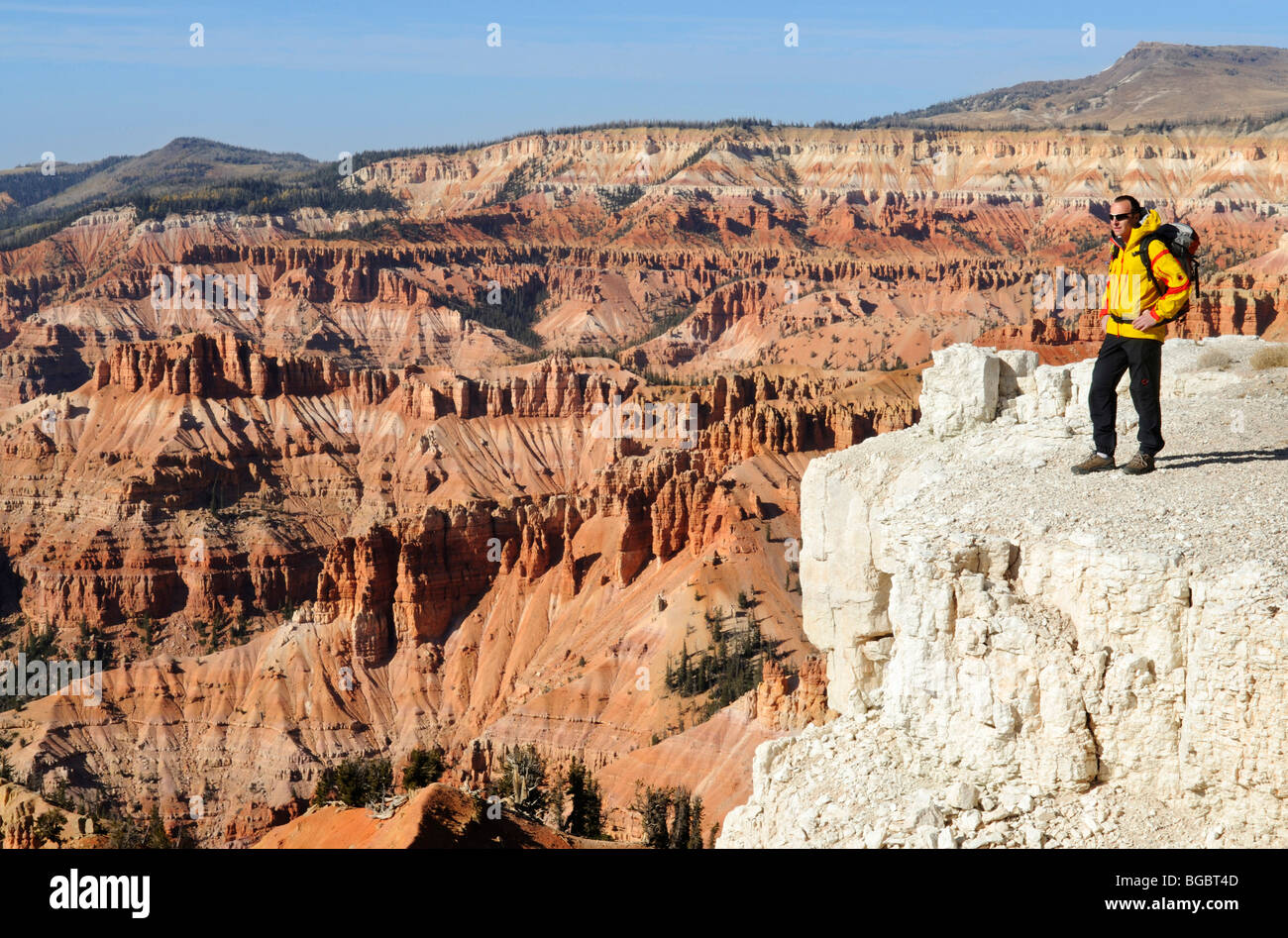 Hiker, Spectra Point, Cedar Breaks National Monument, Dixie National ...