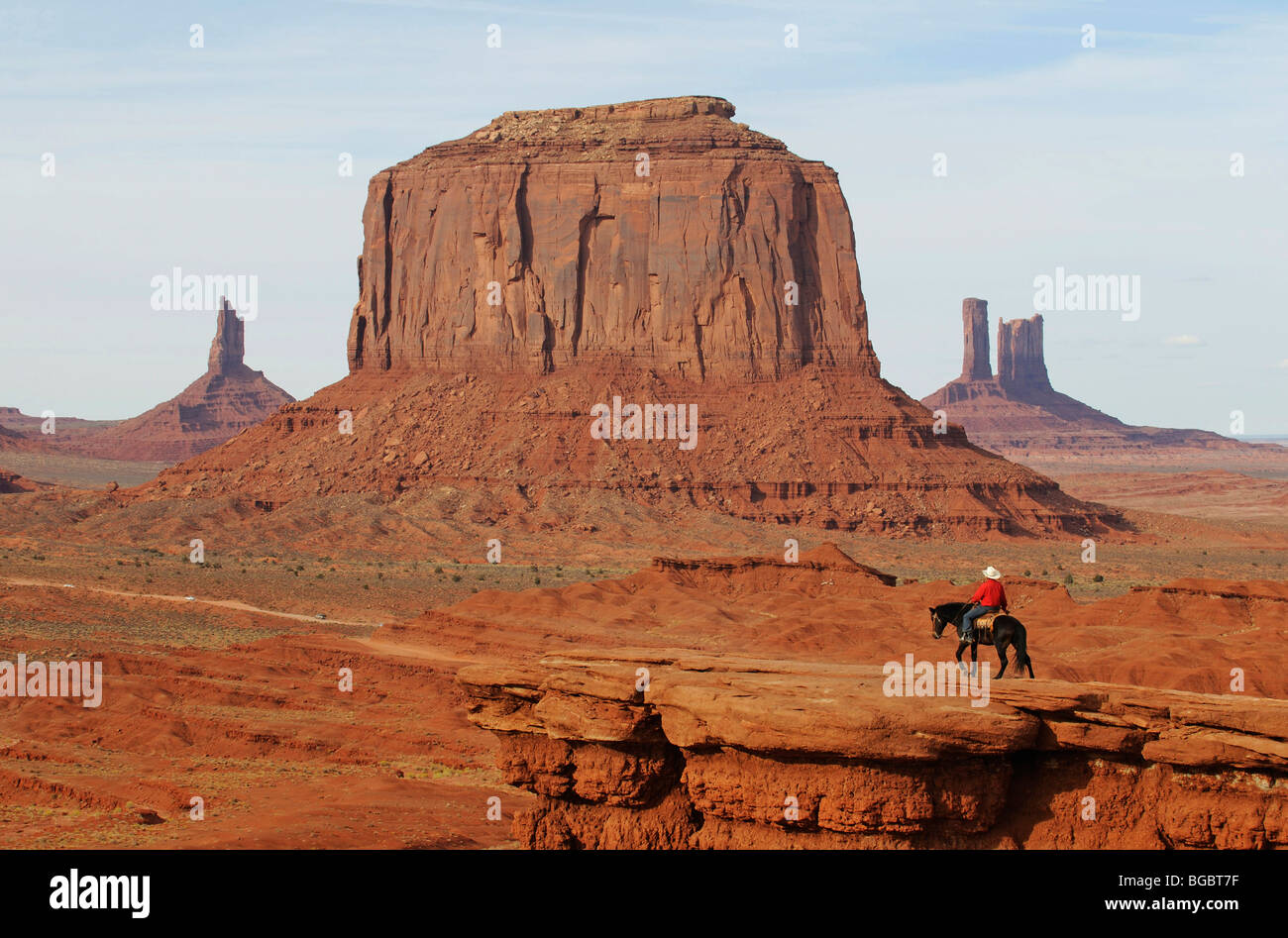 Navajo, Native American on horseback, Monument Valley, Navajo Tribal ...