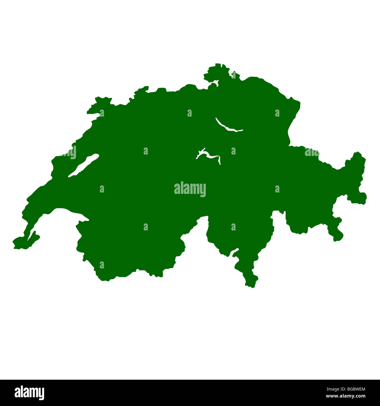 Outline map switzerland hi-res stock photography and images - Alamy