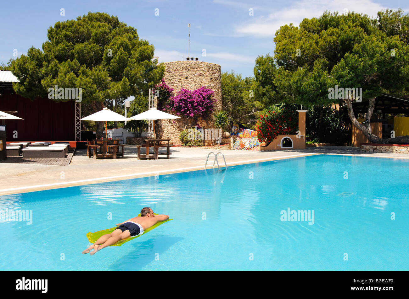 Hotel pool, Es Cana or Es Canar, Punta Arabi, Ibiza, Pine Islands ...