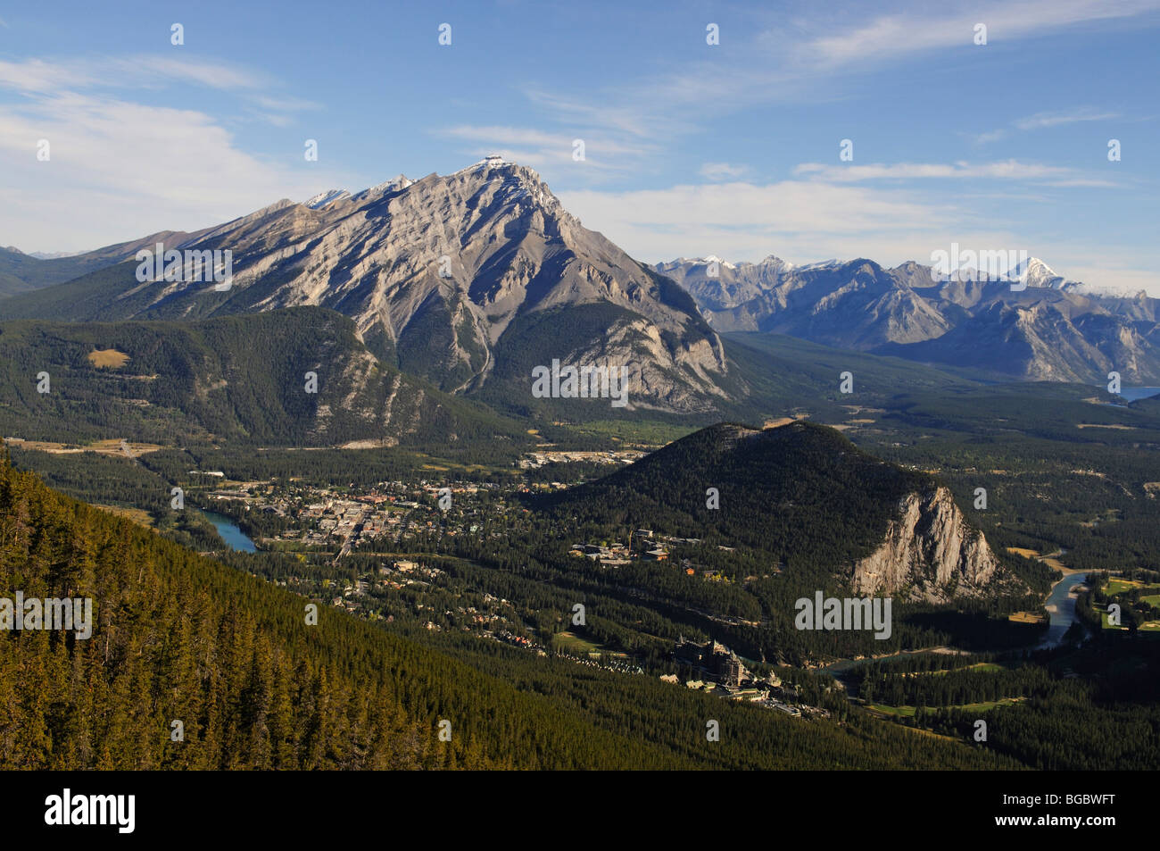 Funicular on Sulfur Mountain, Banff National Park, Alberta, Canada ...