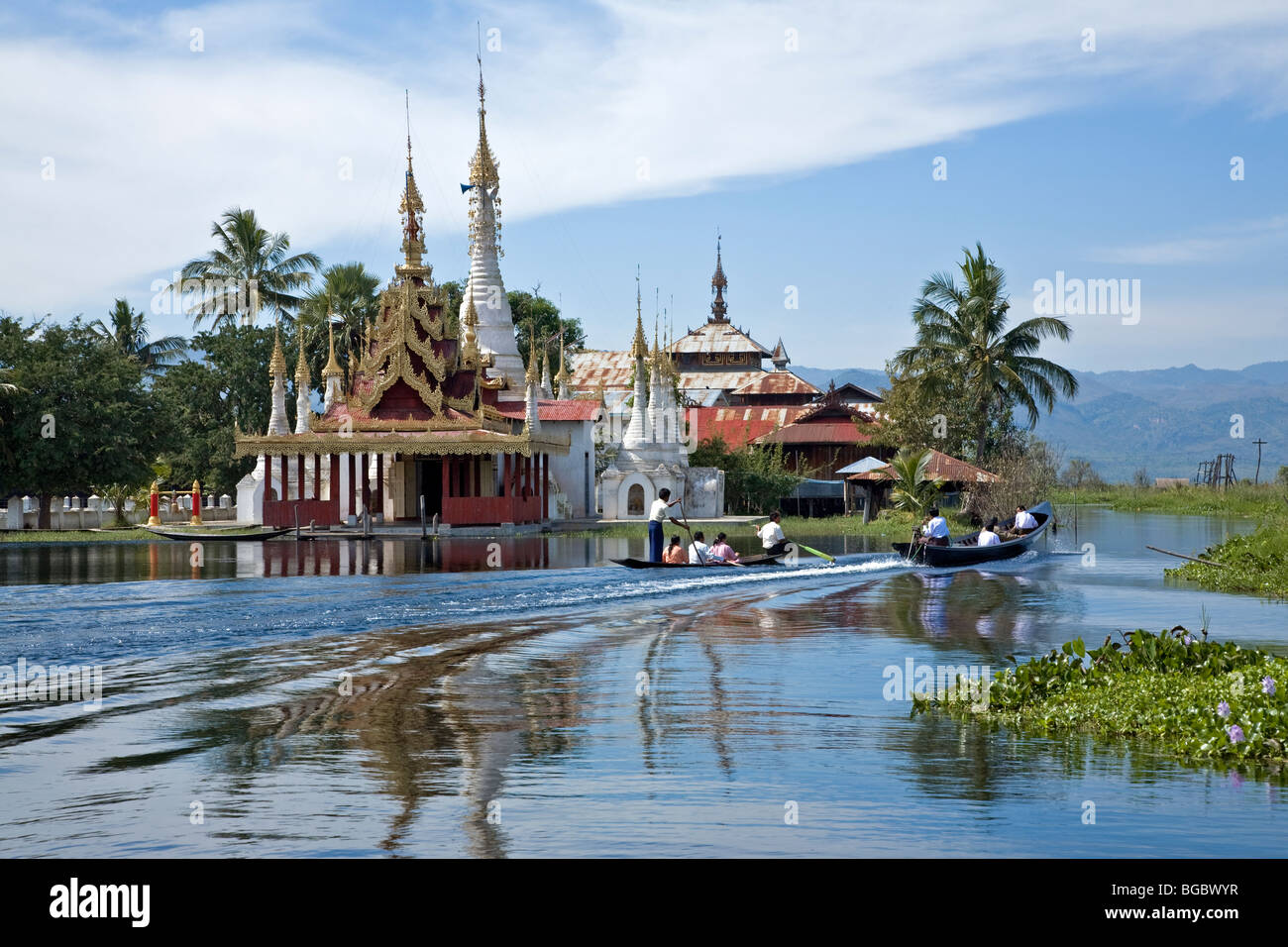 Buddhist temple. Inle Lake. Myanmar Stock Photo - Alamy