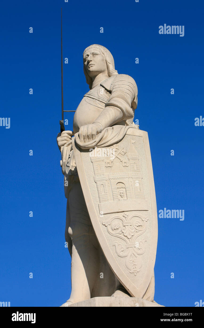 Statue of Saint Roland in Riga, Latvia Stock Photo - Alamy