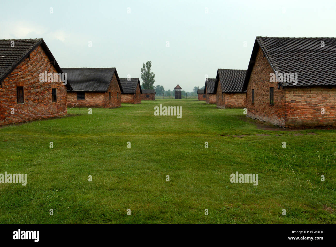 Camp Blocks at Auschwitz II-Birkenau extermination camp, Oświęcim ...