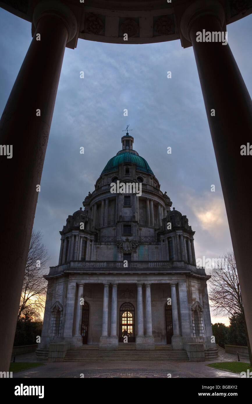 The Ashton Memorial in Williamson Park, Lancaster, at sunset Stock ...