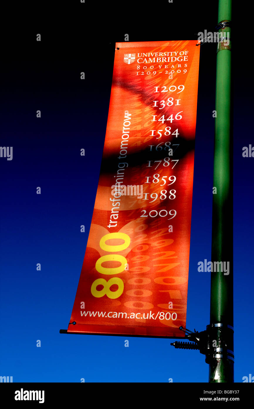 Cambridge 800 sign Stock Photo - Alamy