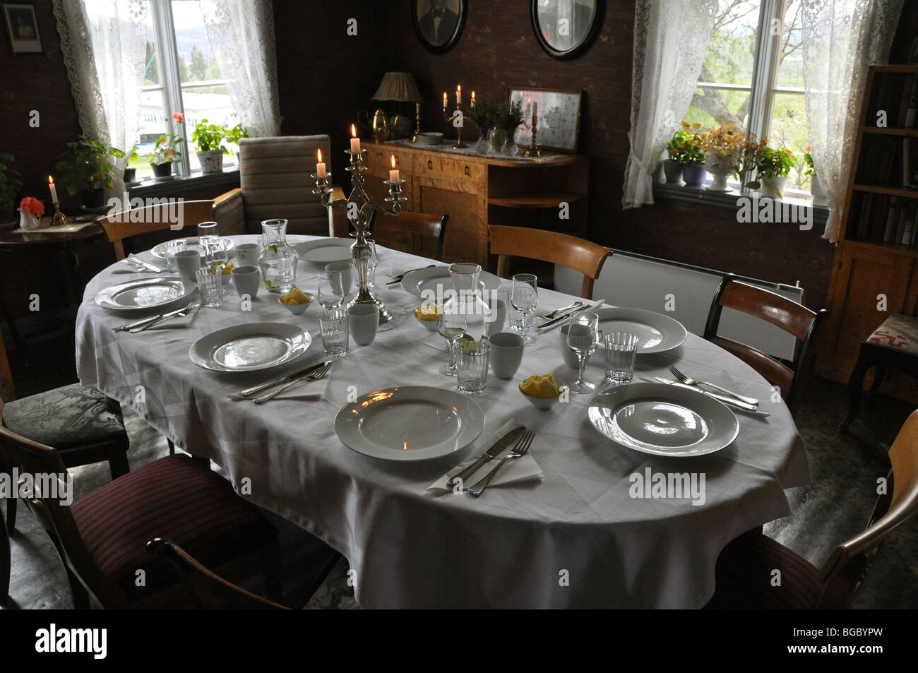 Oppeid, Dining Room -Haramoy Bygdetun (Village Museum) Norland Norway ...