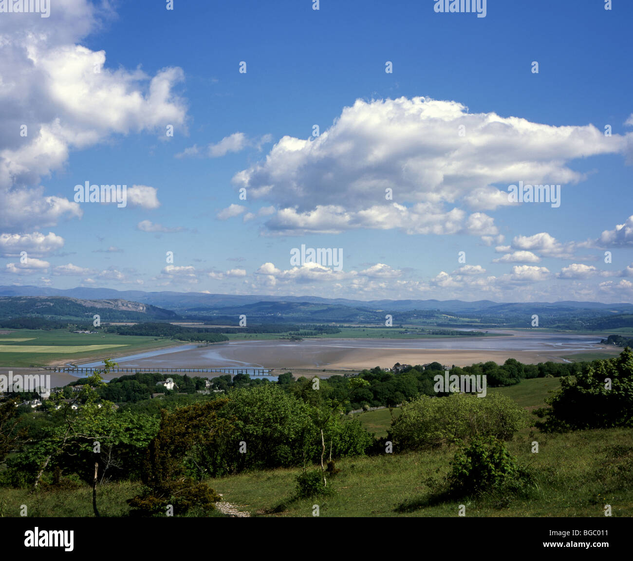 The River Kent from Arnside Knott Cumbria England Stock Photo - Alamy