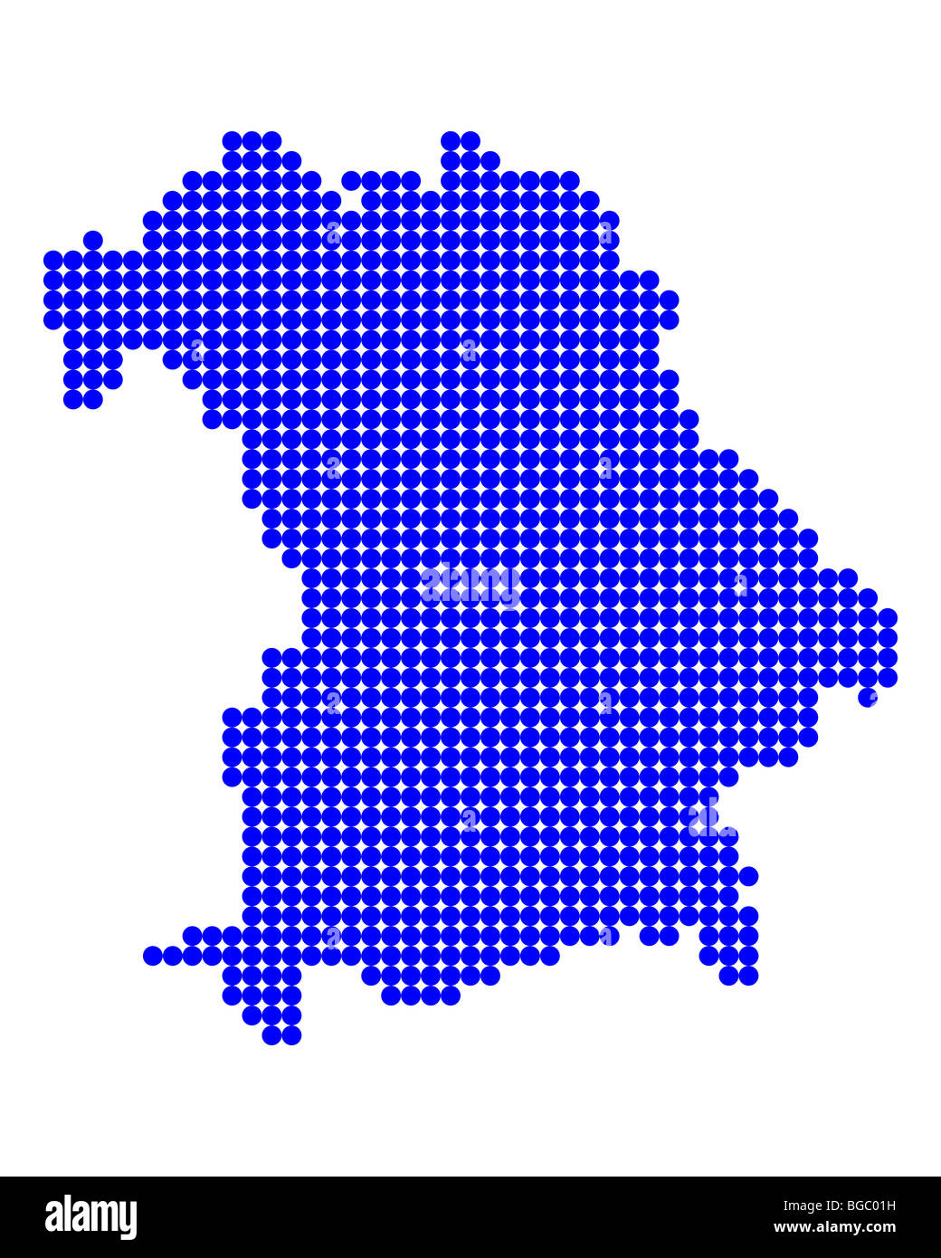 Map of Bavaria Stock Photo - Alamy