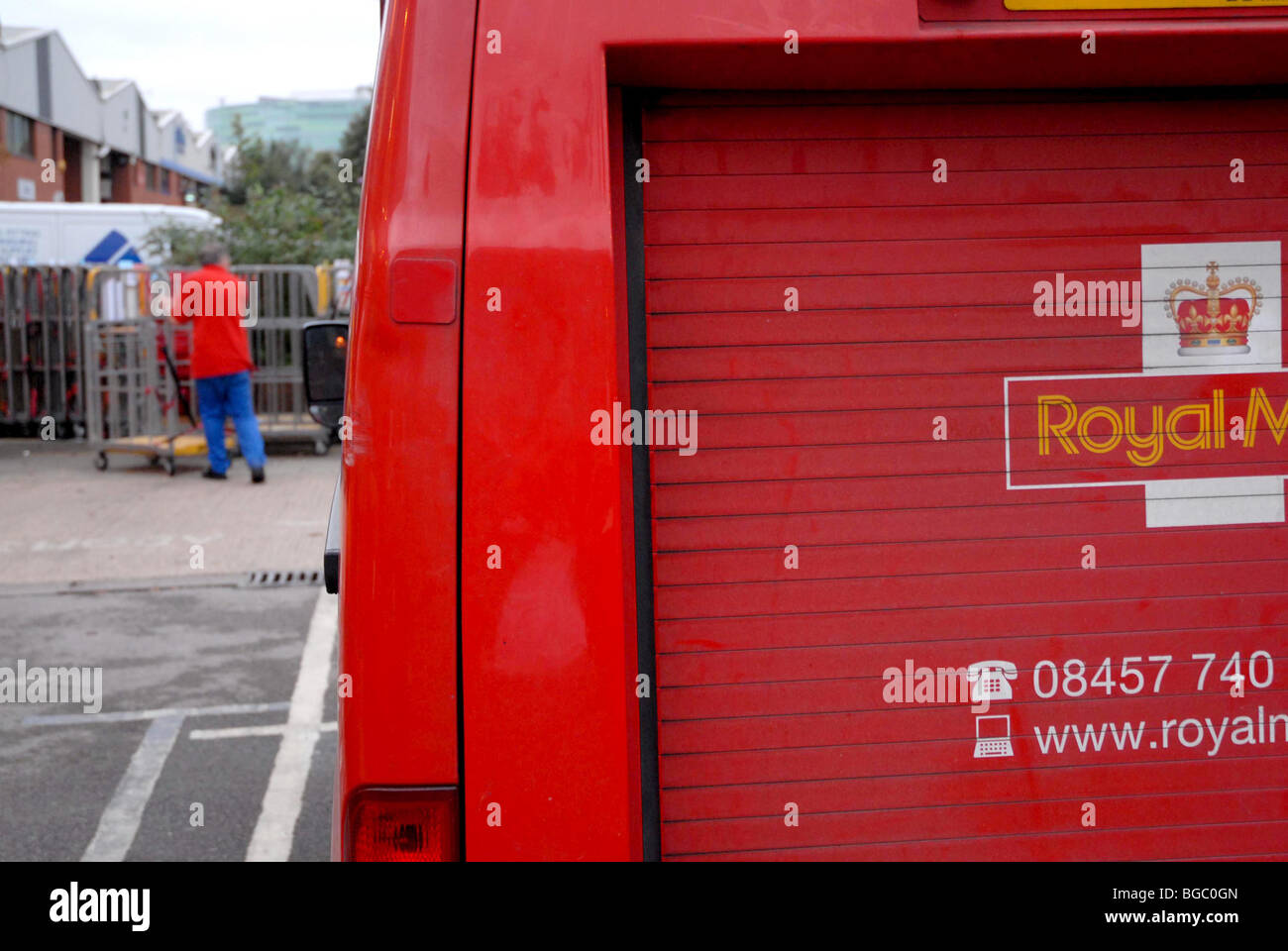 Post Office Van Stock Photo - Alamy