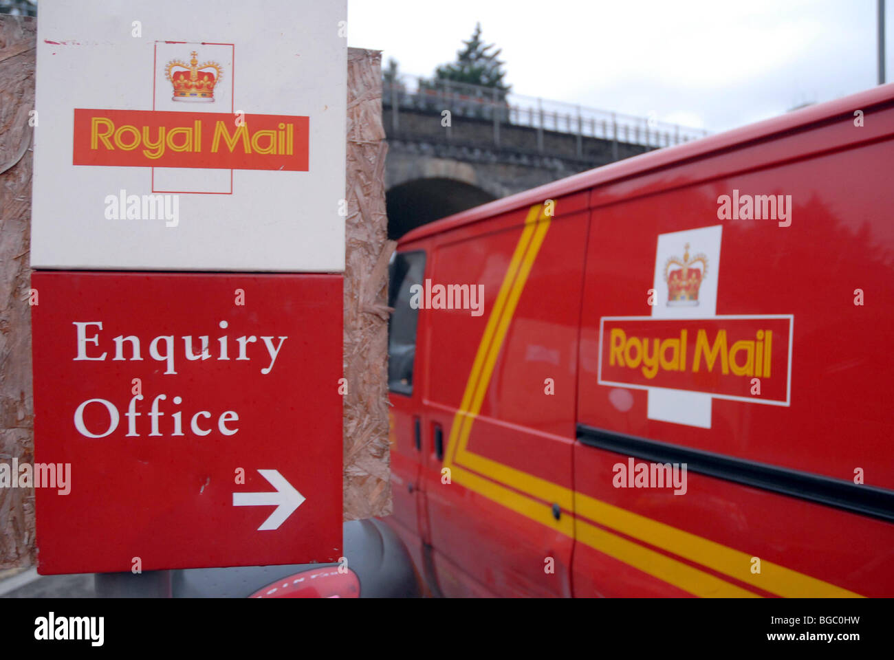 Post Office Van Stock Photo - Alamy